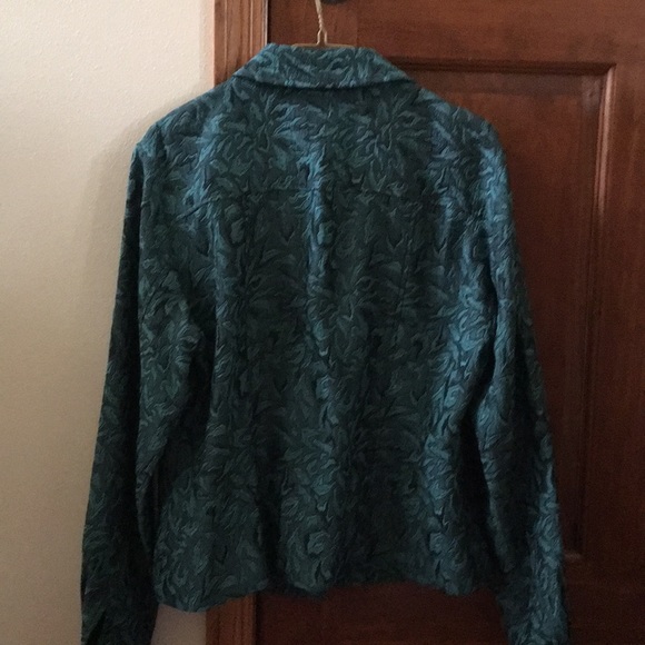 Coldwater Creek | Jackets & Coats | Teal Colored Jacket Cut Like A Jean ...